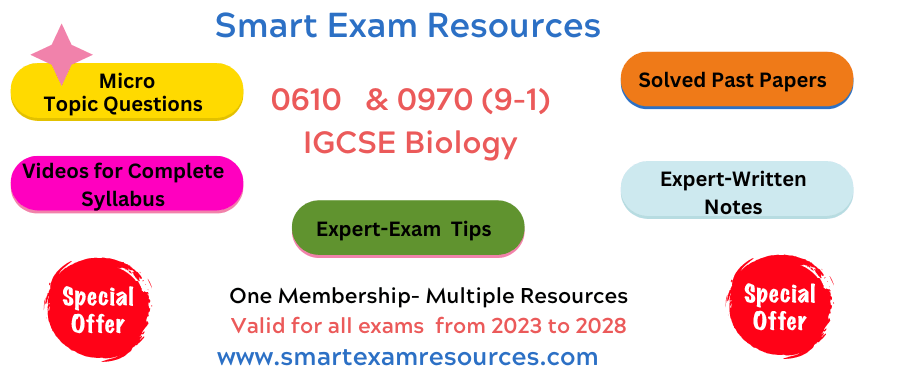 IGCSE Biology Notes 2023/3024/2025/2026/2027 And 2028 Exams | Smart ...