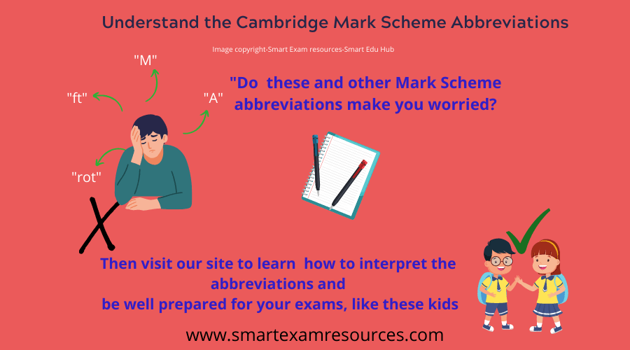 IGCSE Mark Scheme Abbreviations Smart Exam Resources